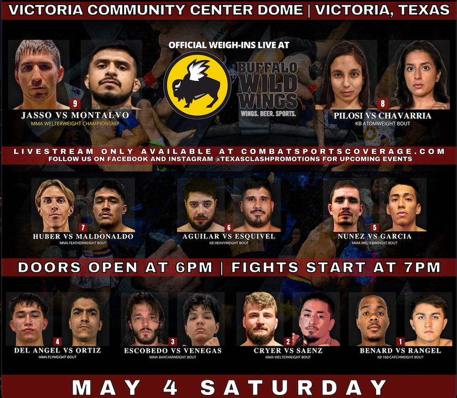 TEXAS CLASH MAY 4TH PPV STREAM | Combat Sports Coverage